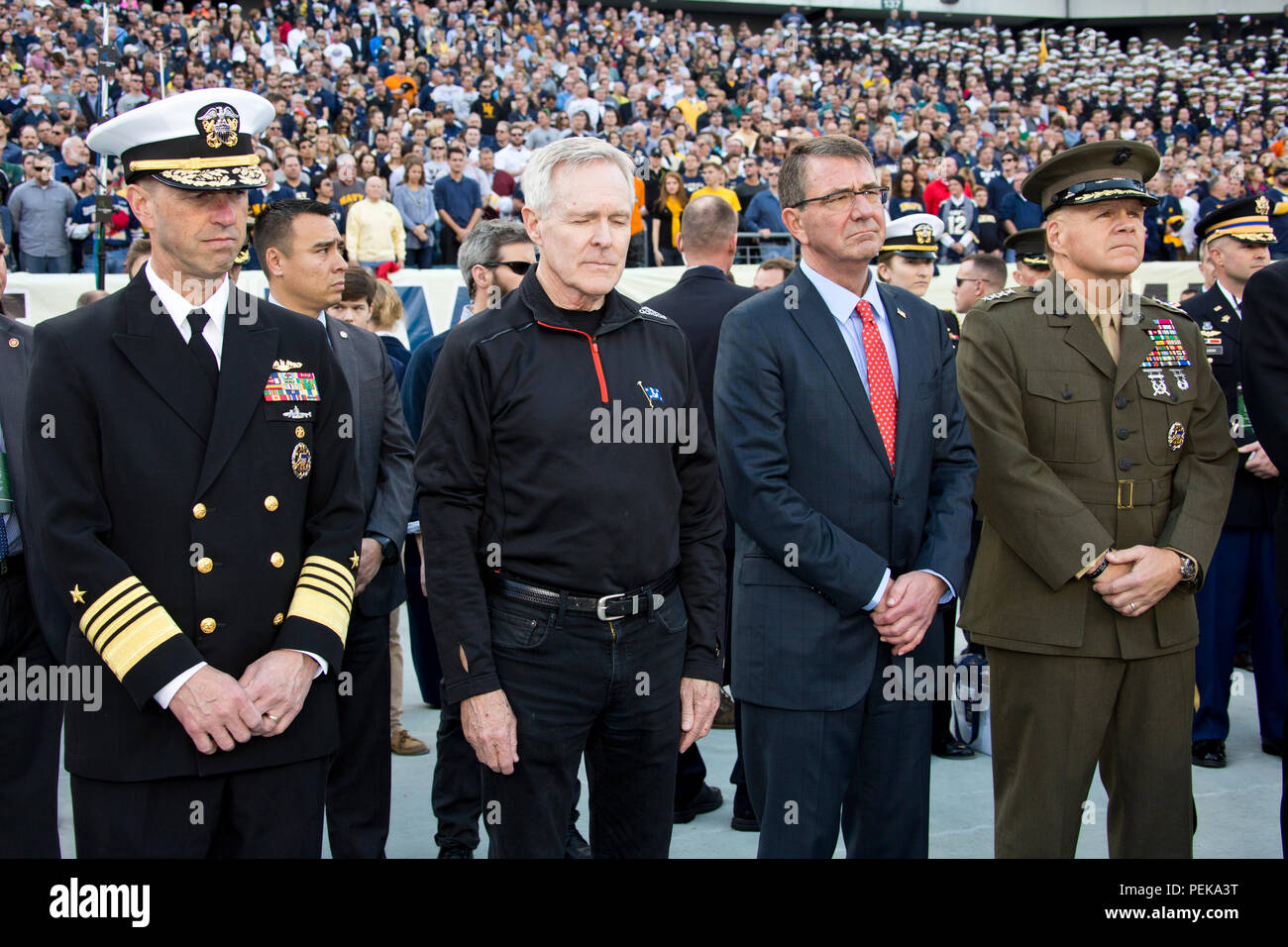 From left, Chief of Naval Operations Adm. John Richardson, Secretary of ...