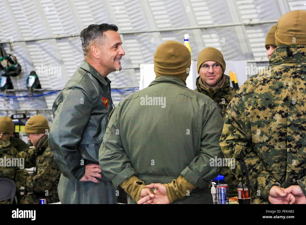 U.S. Marine Maj. Gen. Michael Rocco, left, Commanding General, 3d ...