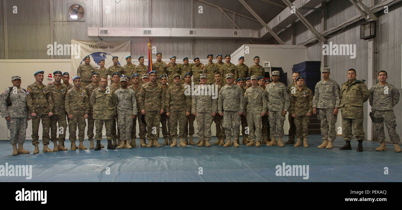 Multinational Battle Group-East Soldiers from Armenian and the United ...