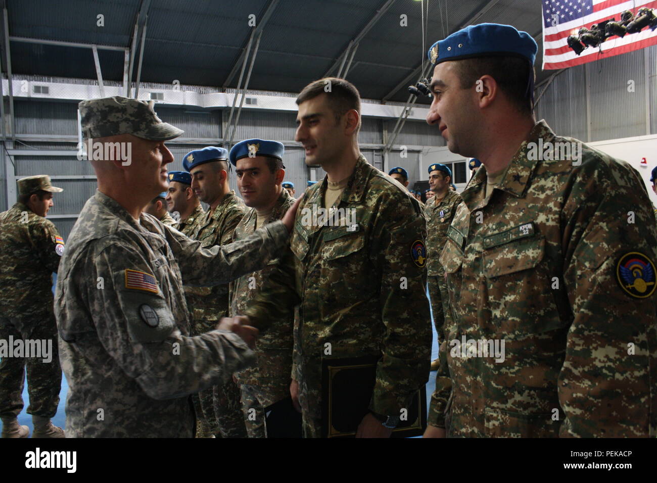 U.S. Army Col. Vernon Simpson, commander of the 30th Armored Brigade ...