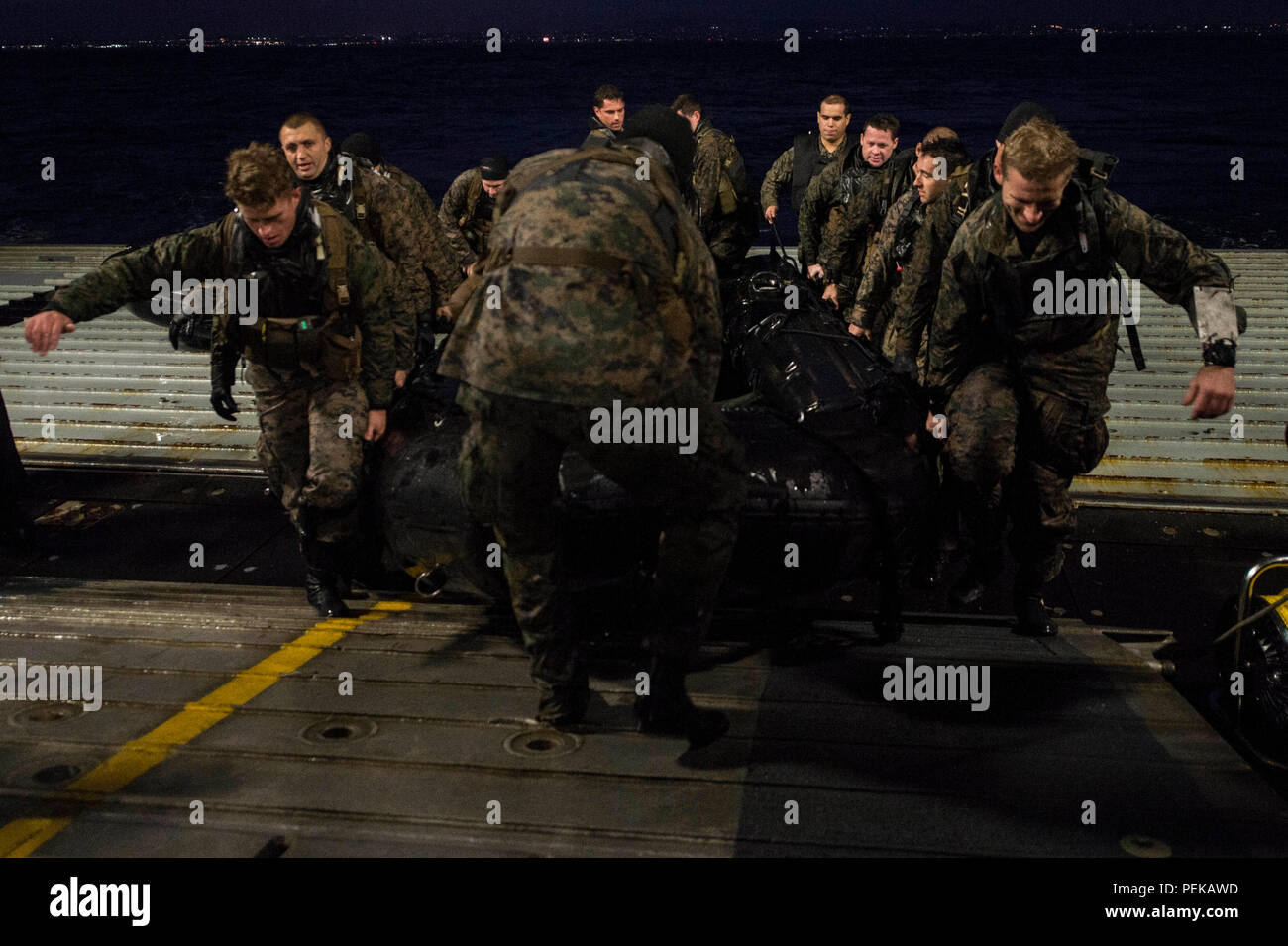 Uss new orleans combat rubber raid craft hi-res stock photography and ...