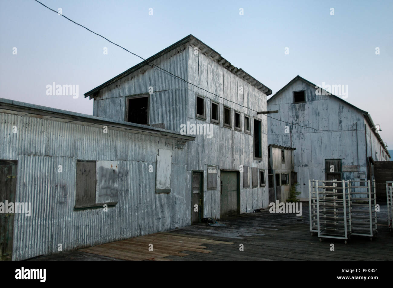 Fishery facilities in Alert Bay, Cormorant Island, British Columbia ...