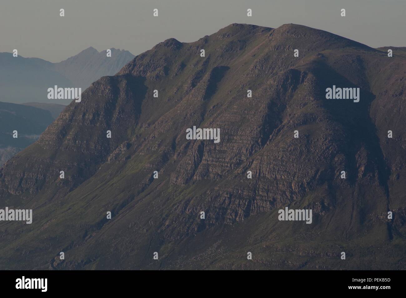 Slioch Mountain of Torridonian Sandstone. Kinlochewe, Torridon ...