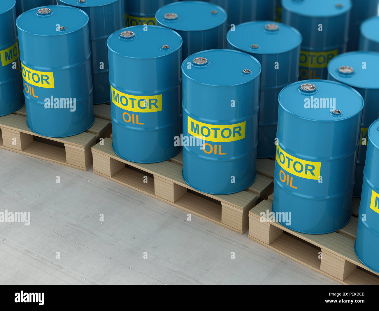 Motor Oil on Wooden Pallet , This is a 3d rendered computer generated ...