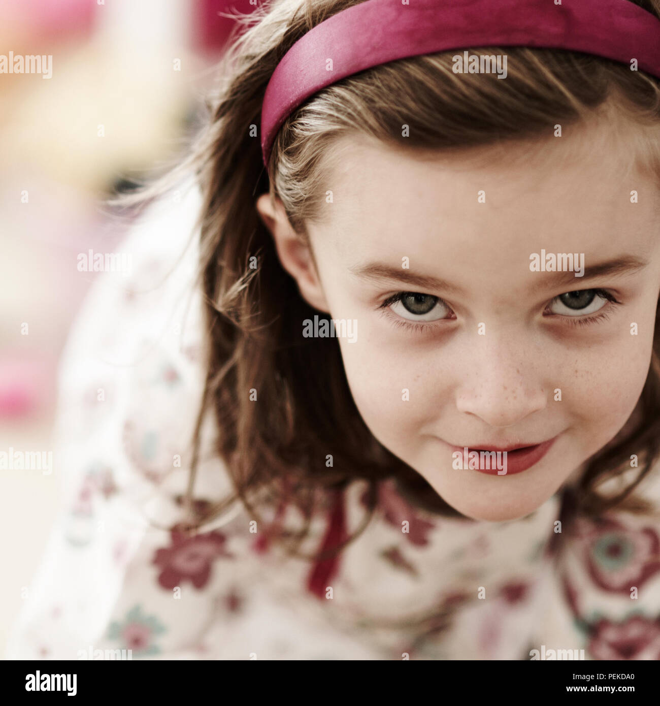 Innocent little girl at play Stock Photo - Alamy