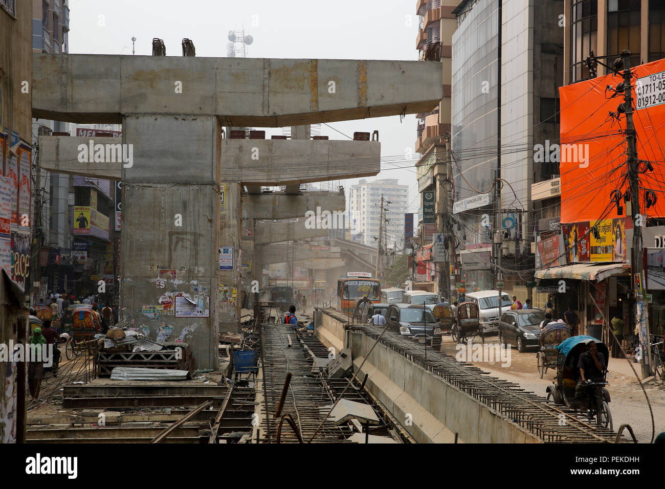 Moghbazar mouchak flyover hi-res stock photography and images - Alamy
