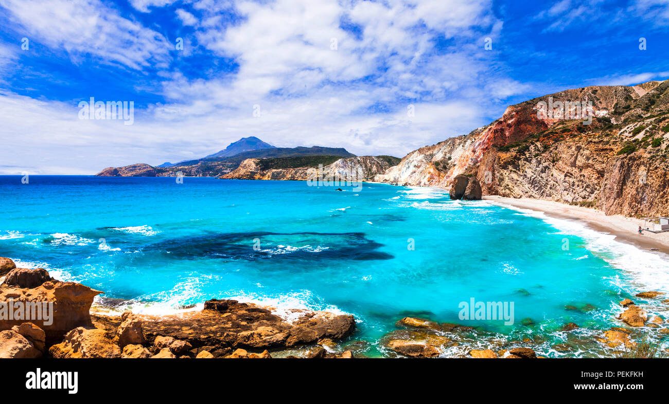 Fyriplaka beach milos hi-res stock photography and images - Alamy
