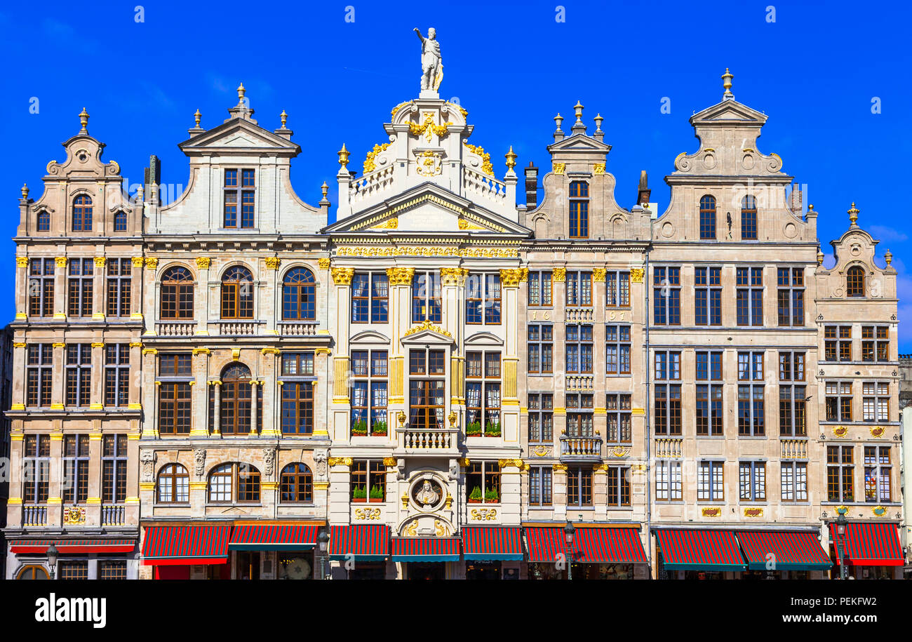 Traditional houses in Brussels,Belgium Stock Photo - Alamy