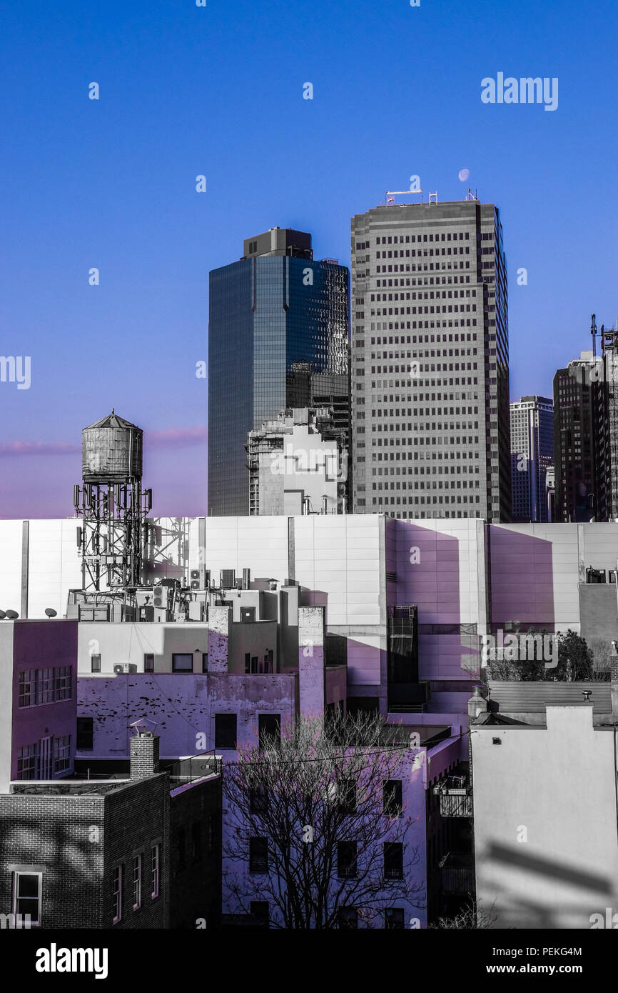 Portrait view of the skyline of Manhattan, NYC Stock Photo - Alamy