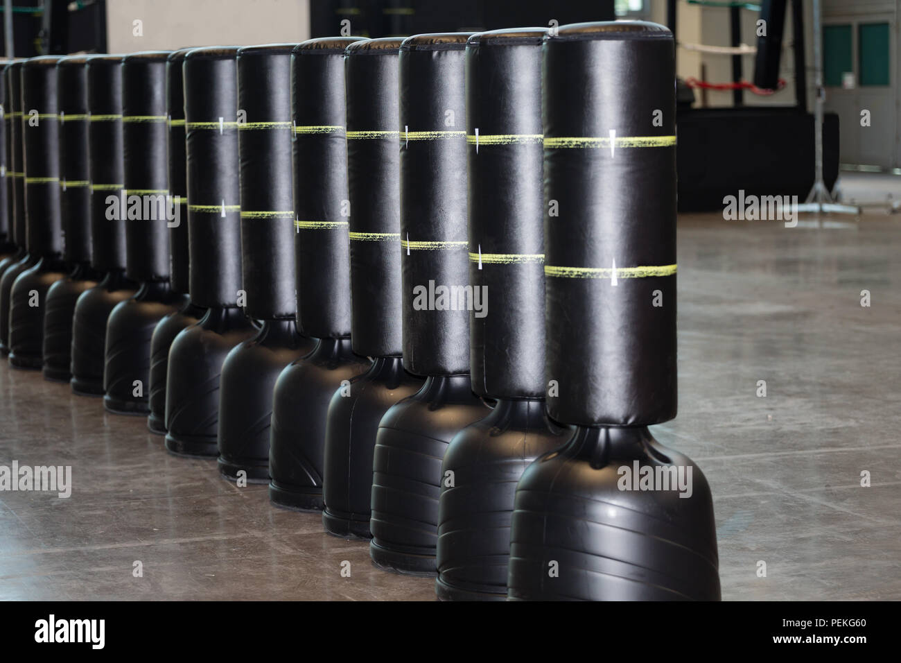 Group black punching bag hi-res stock photography and images - Alamy