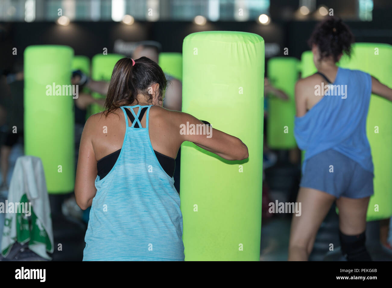 Standing fighting competition boxing boxing ring hi-res stock ...