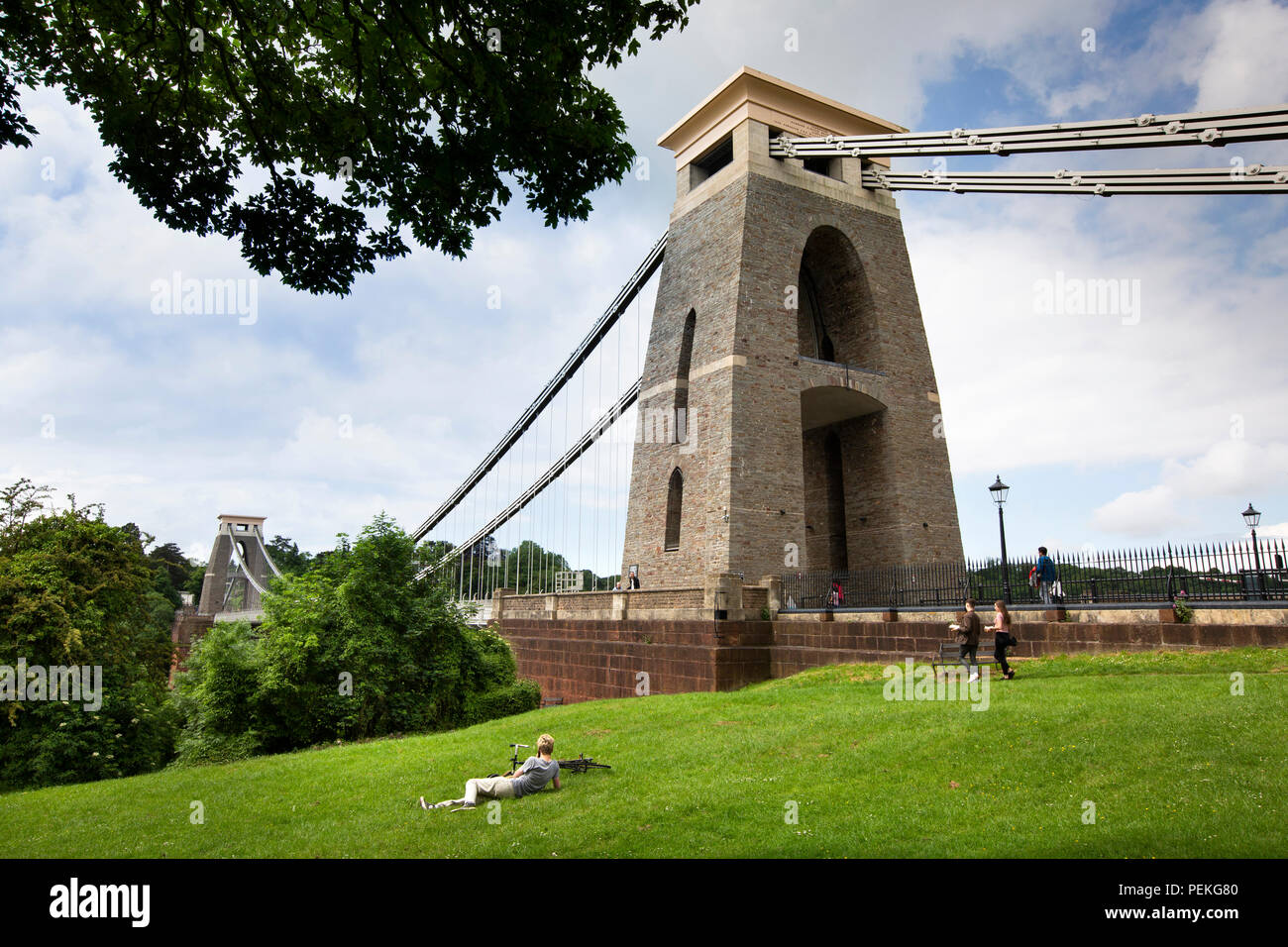 UK, England, Bristol, Avon Gorge, Brunels Clifton Suspension bridge ...