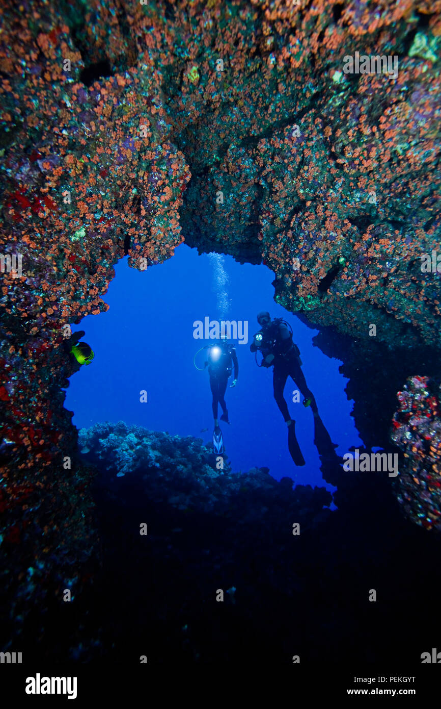 Underwater cave diving hawaii hi-res stock photography and images - Alamy