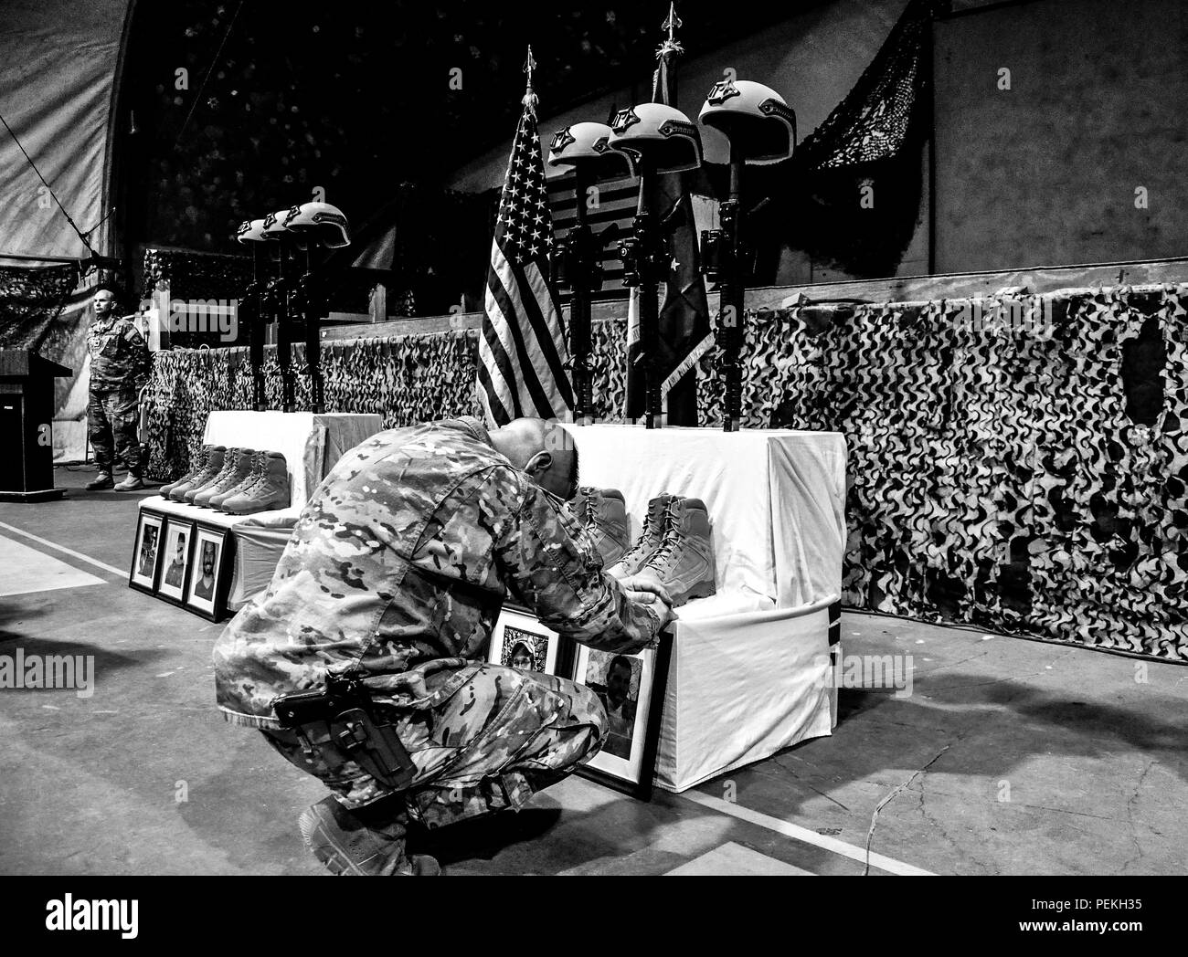 Chief Master Sergeant of the 455th Air Expeditionary Wing paid respects ...
