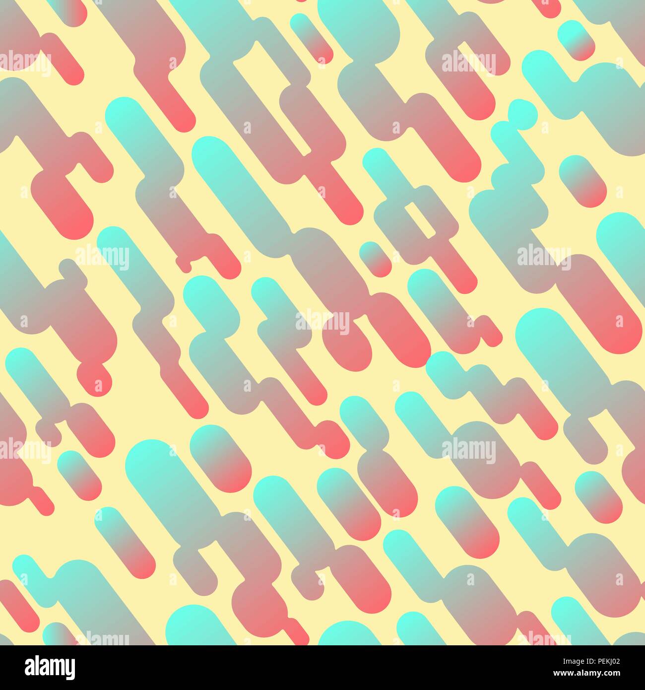 Abstract gradient vibrant lines and dots seamless pattern Stock Vector ...