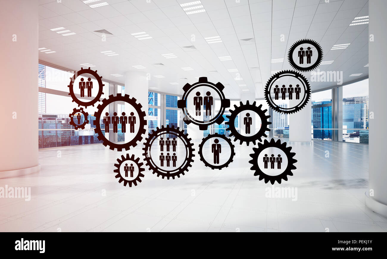 Networking and wireless connection as concept for effective modern ...