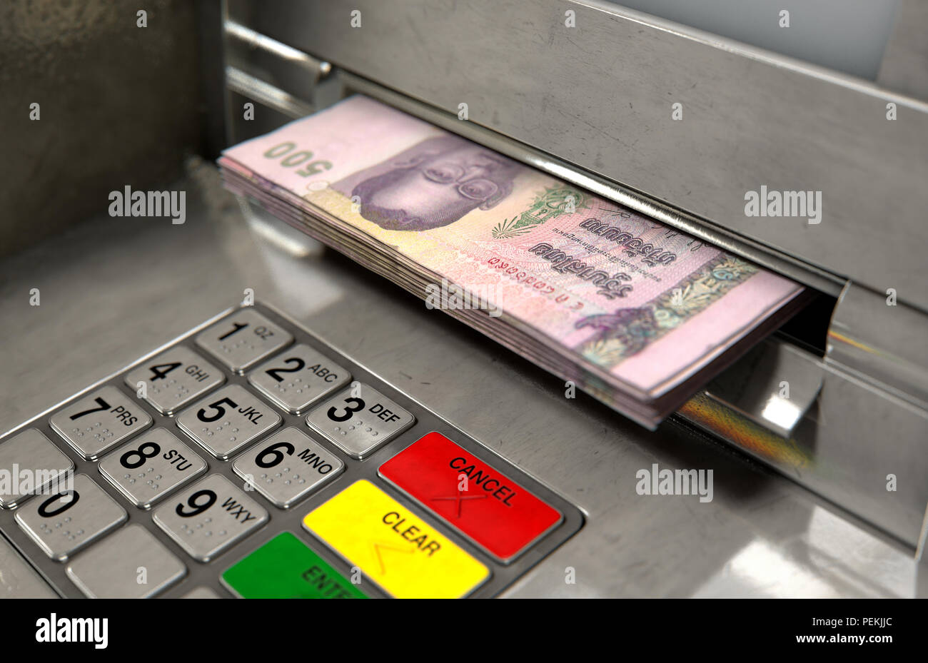 Money notes atm hi-res stock photography and images - Alamy
