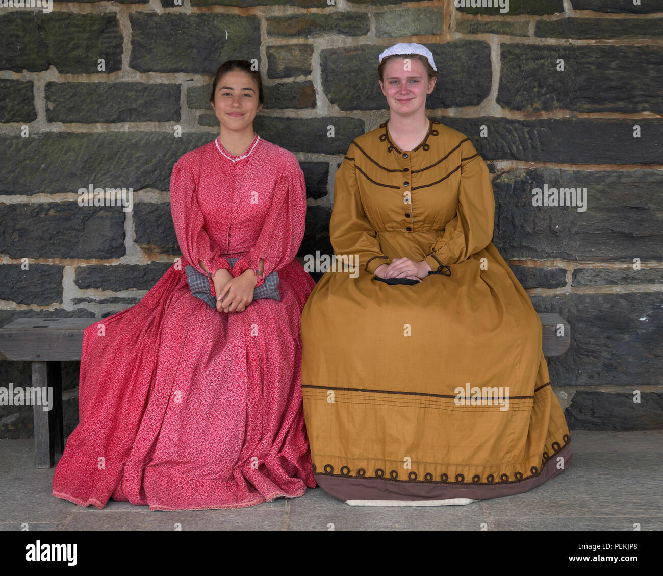 Women in period dress hi-res stock photography and images - Alamy