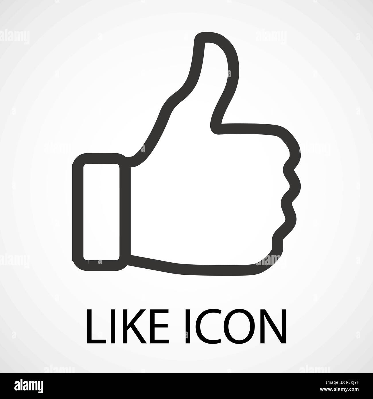 Simple like icon, vector Stock Vector Image & Art - Alamy