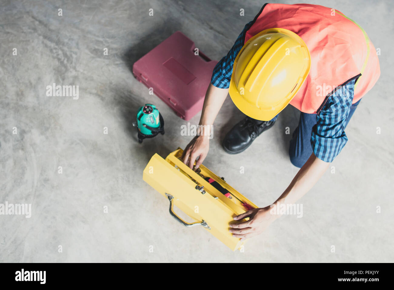 Tools in toolbox hi-res stock photography and images - Alamy
