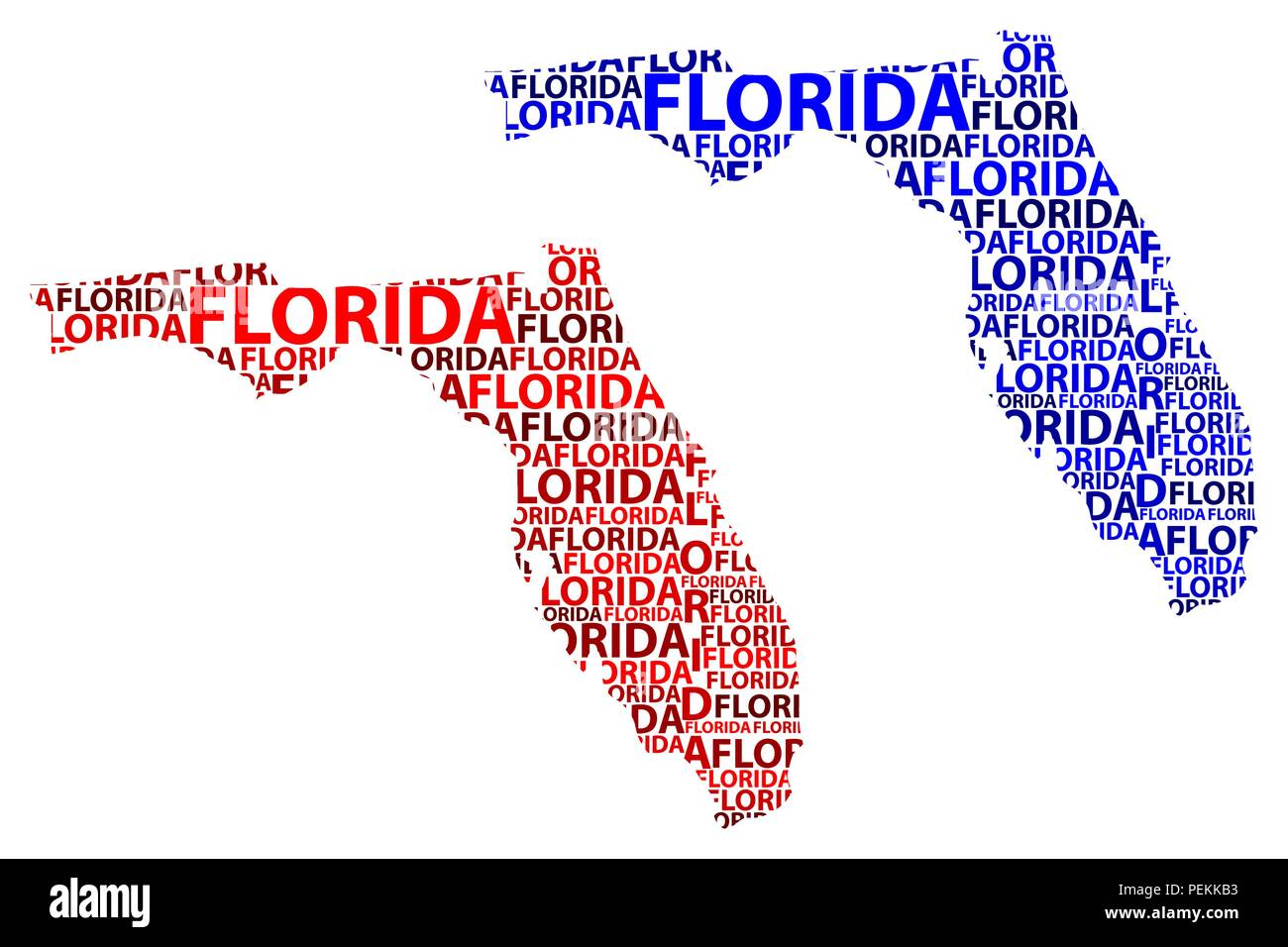 Sketch Florida (United States of America, The Sunshine State) letter ...