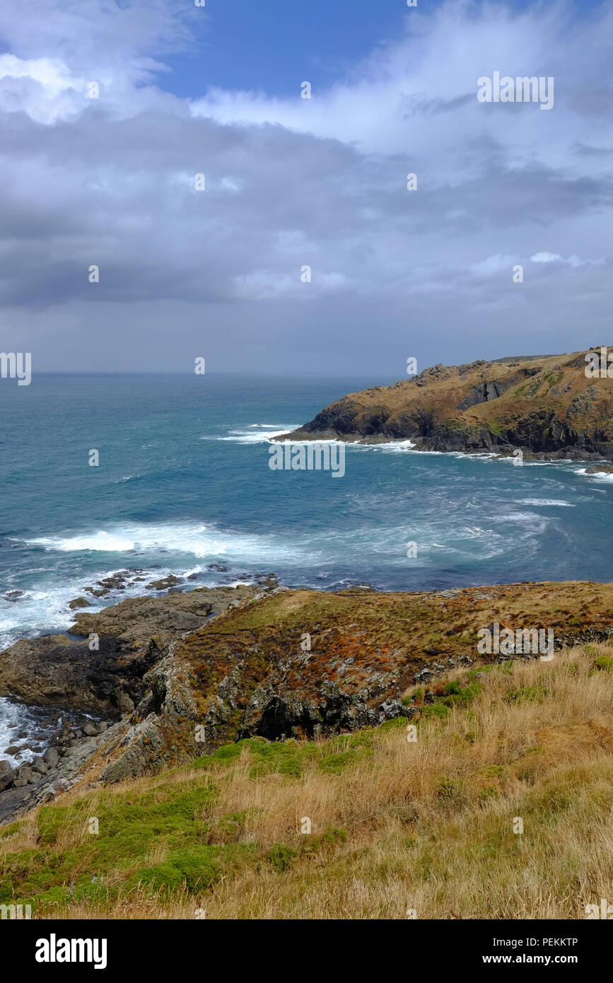 Porth Ledden on the Cornish coast at Cape Cornwall Stock Photo - Alamy