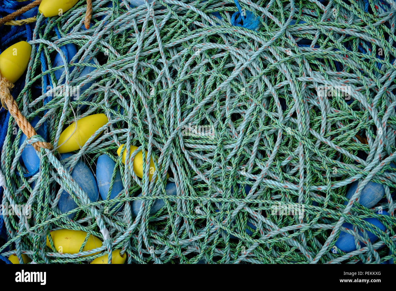 commercial fishing nets Stock Photo - Alamy
