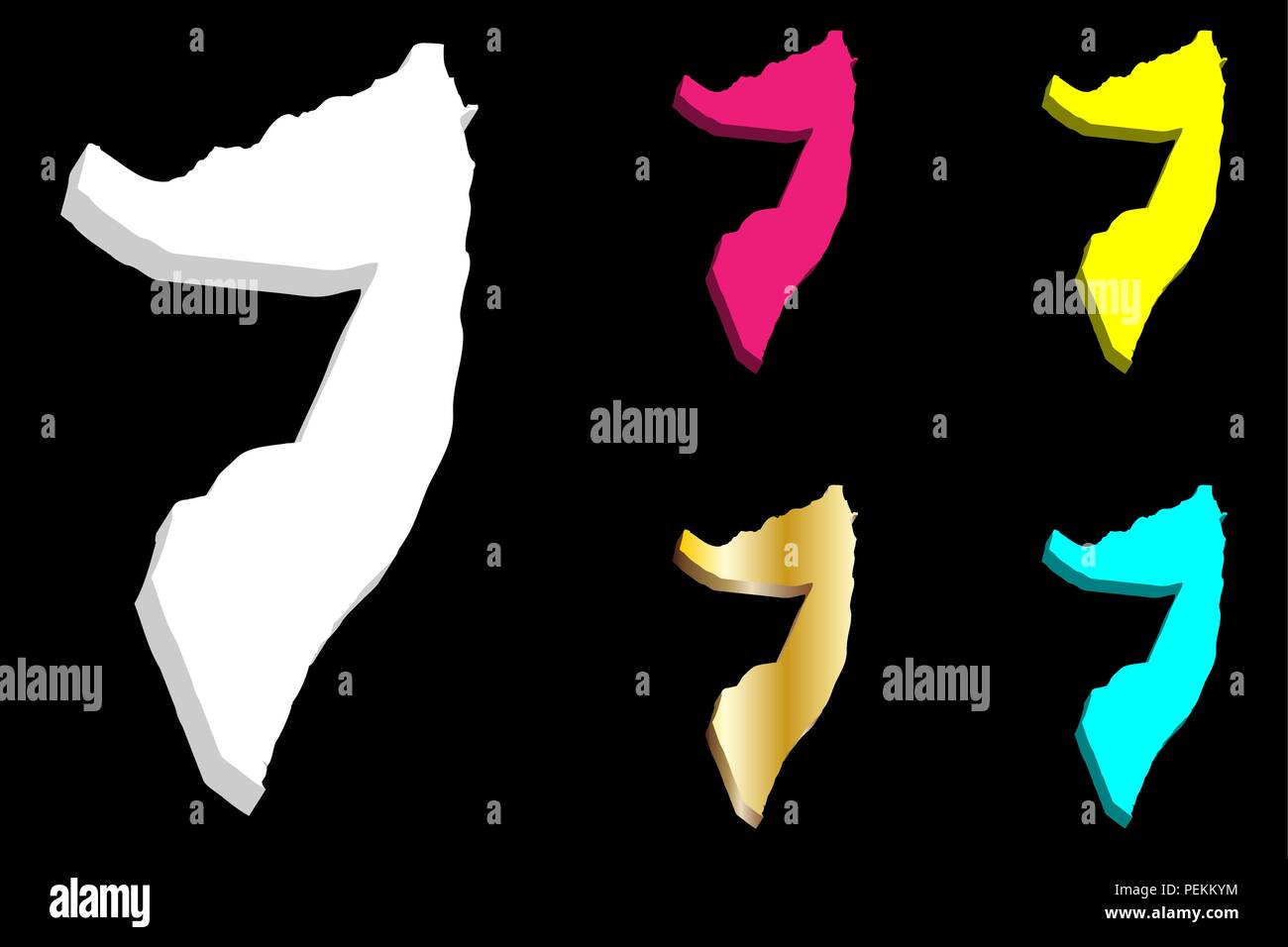 Horn of africa map Stock Vector Images - Alamy