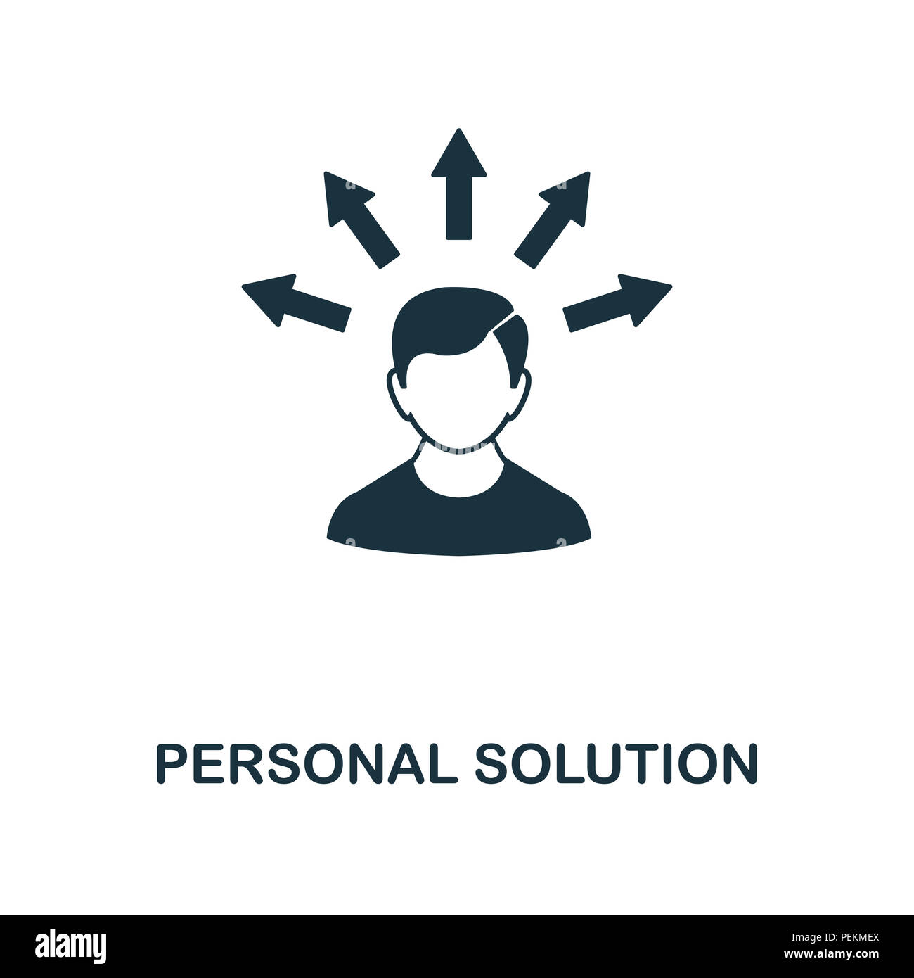 Personal Solution creative icon. Simple element illustration. Personal ...