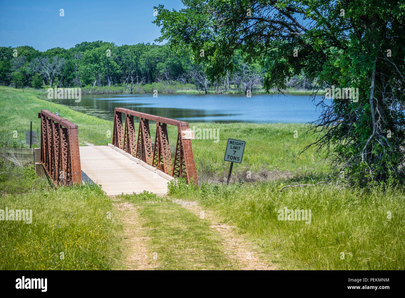 A beautiful lake park in Hagerman Wildlife Refuge, Texas Stock Photo ...