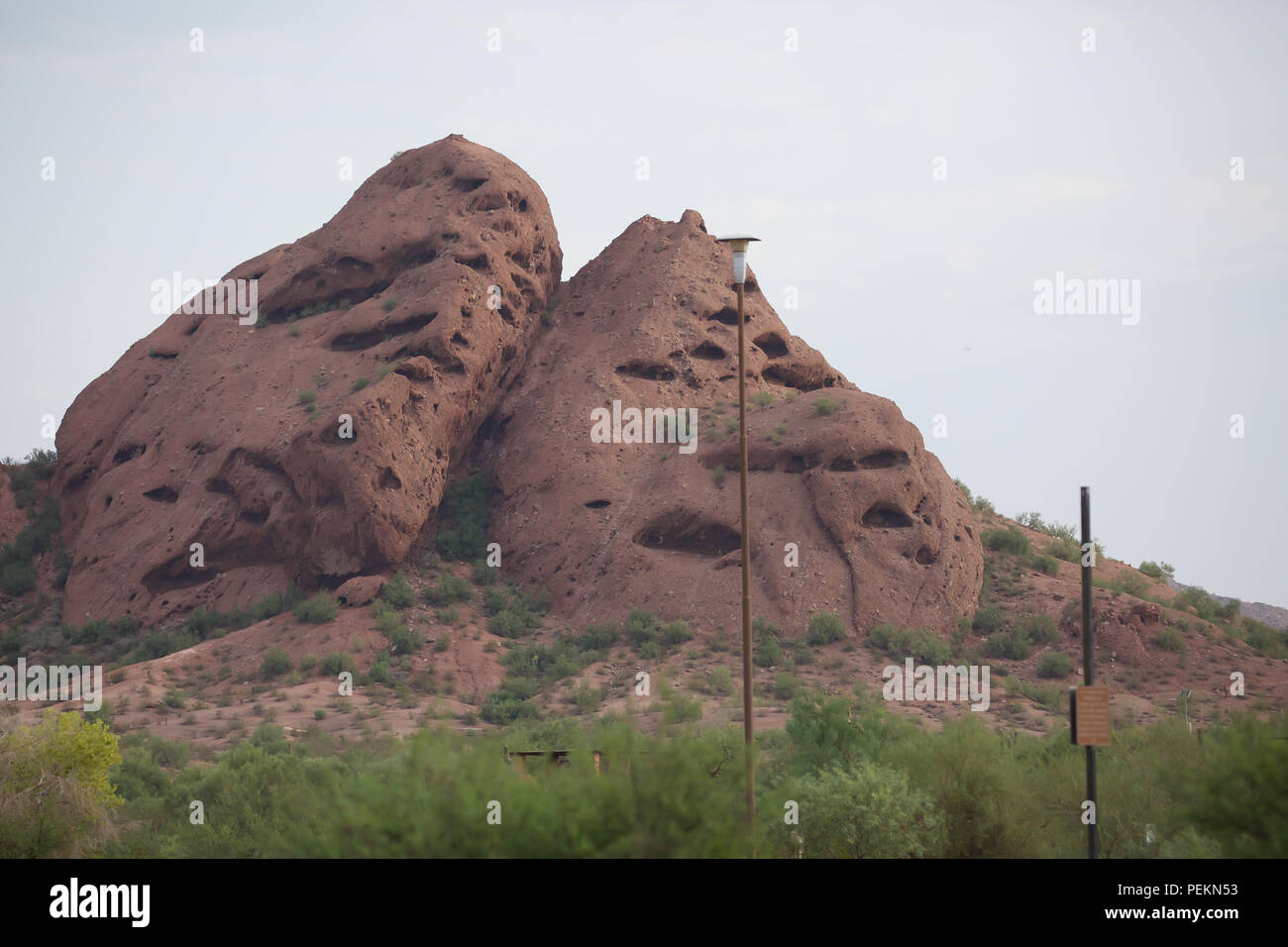 Desert red rocks outside Phoenix Zoo,Arizona, USA Stock Photo - Alamy