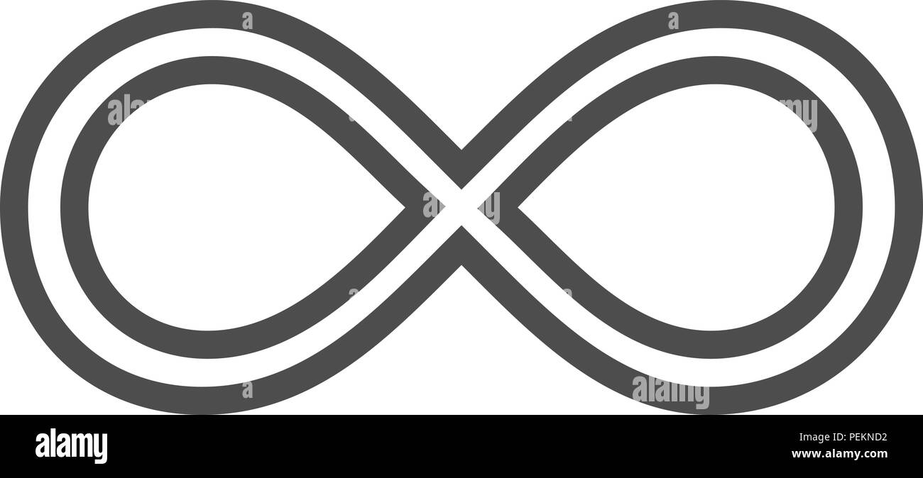 Infinity vector symbol loop. Figure 8 icon, eternity logo sign in ...