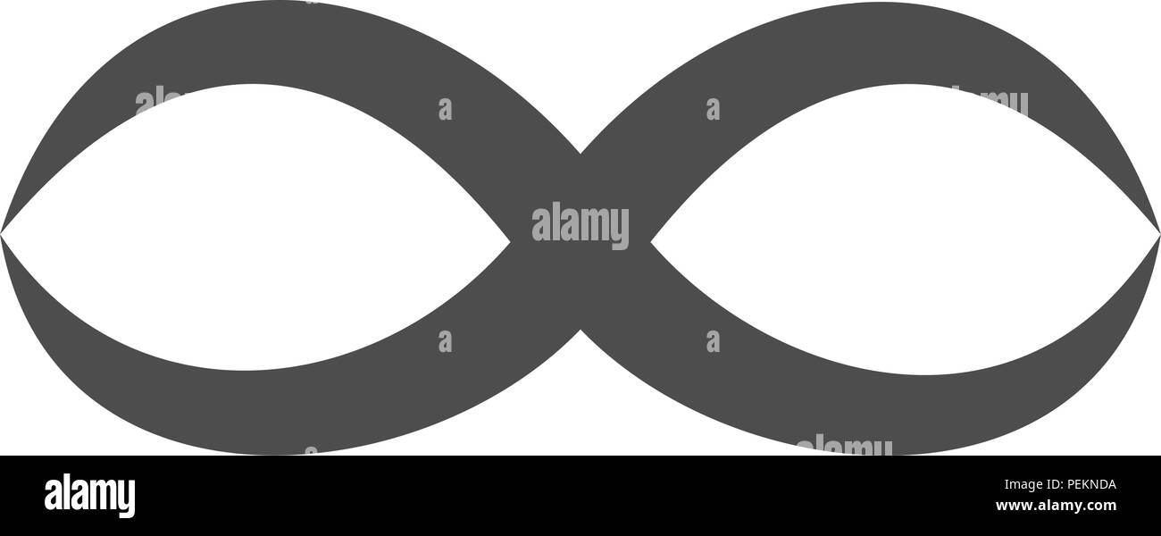 Infinity vector symbol loop. Figure 8 icon, eternity logo sign in ...