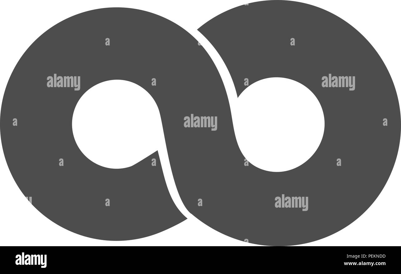 Infinity vector symbol loop. Figure 8 icon, eternity logo sign in ...