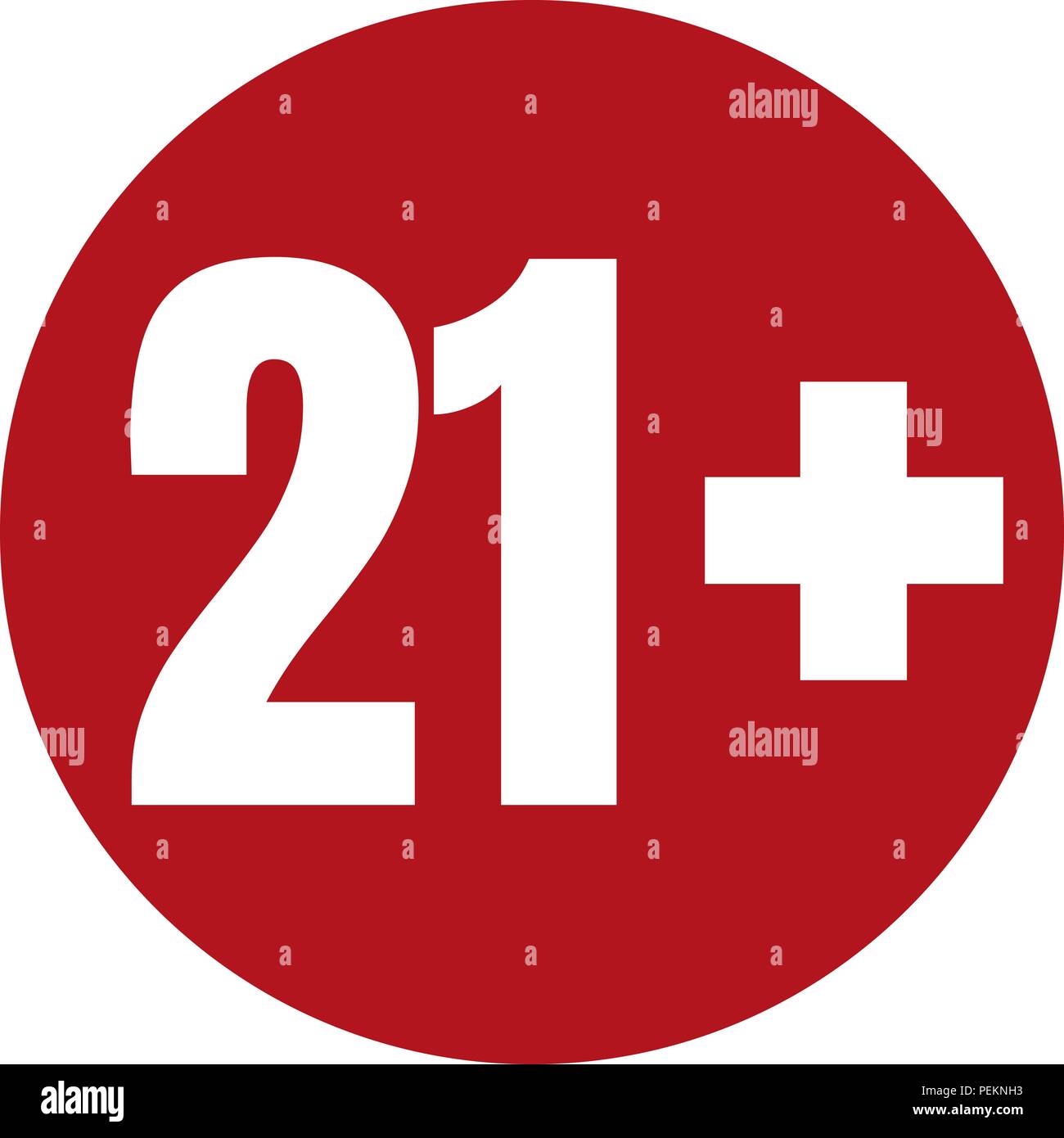 Limit age icon on red background. Icons age limit from twenty-one ... Limit age icon on red background. Icons age limit from twenty-one ...