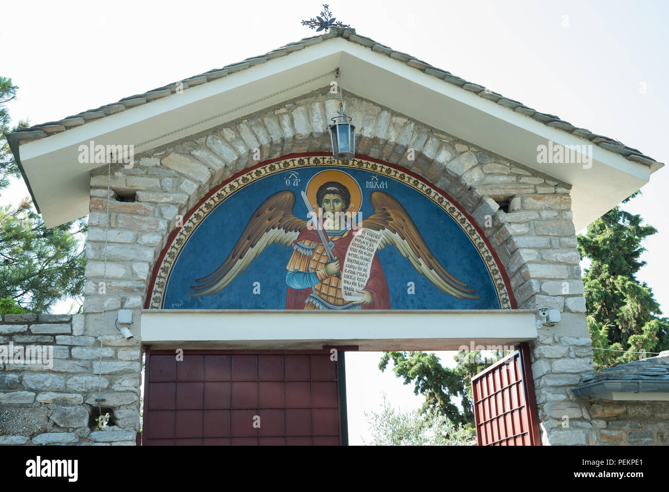 Archangelos monastery, Thasos, East Macedonia and Thrace, Greece ...