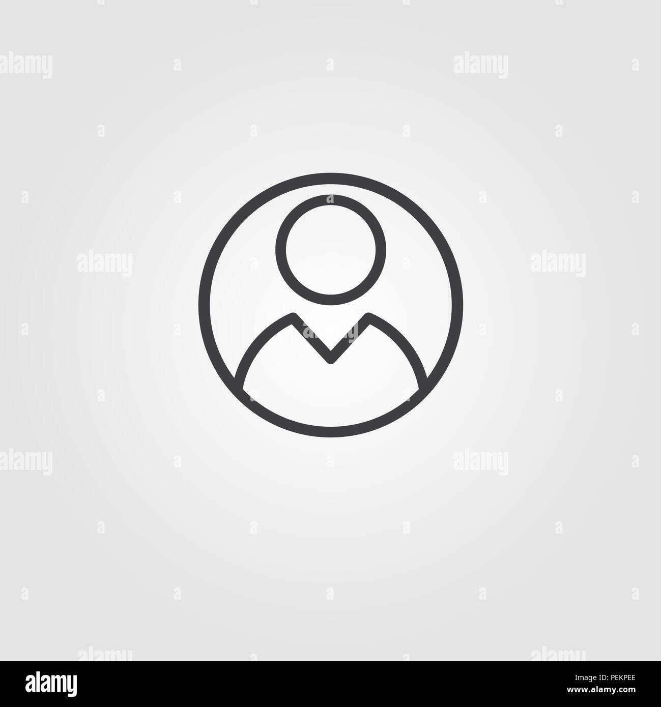 User creative icon. Simple element illustration. User concept symbol ...