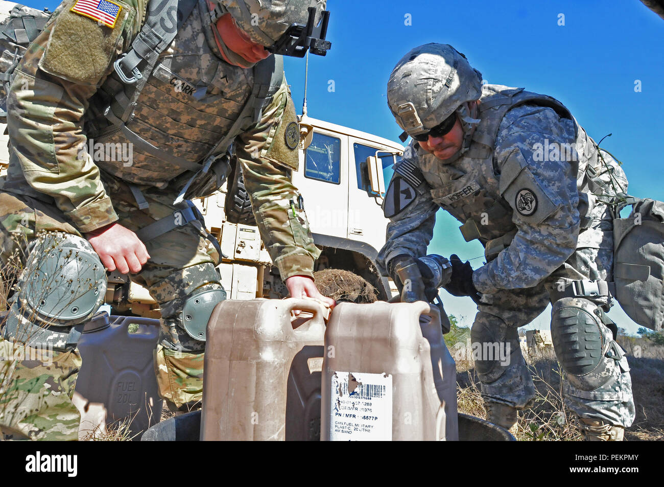 Sgt. Shawn Hoffer a Trooper in “Distribution” platoon, Steel Squadron ...