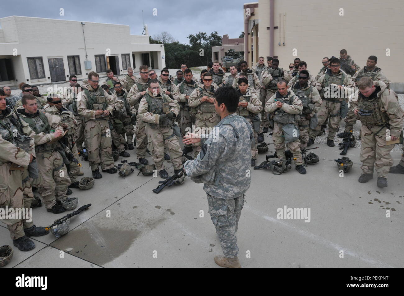 Apache Troop, 1st Squadron “Tiger,” 3d Cavalry Regiment takes a moment ...