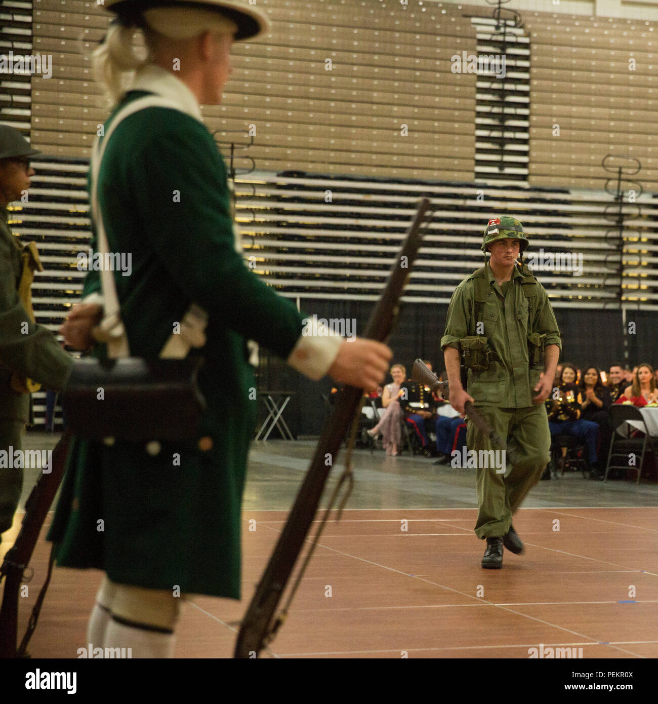 Marines with 1st Battalion, 8th Marine Regiment are treated to a ...