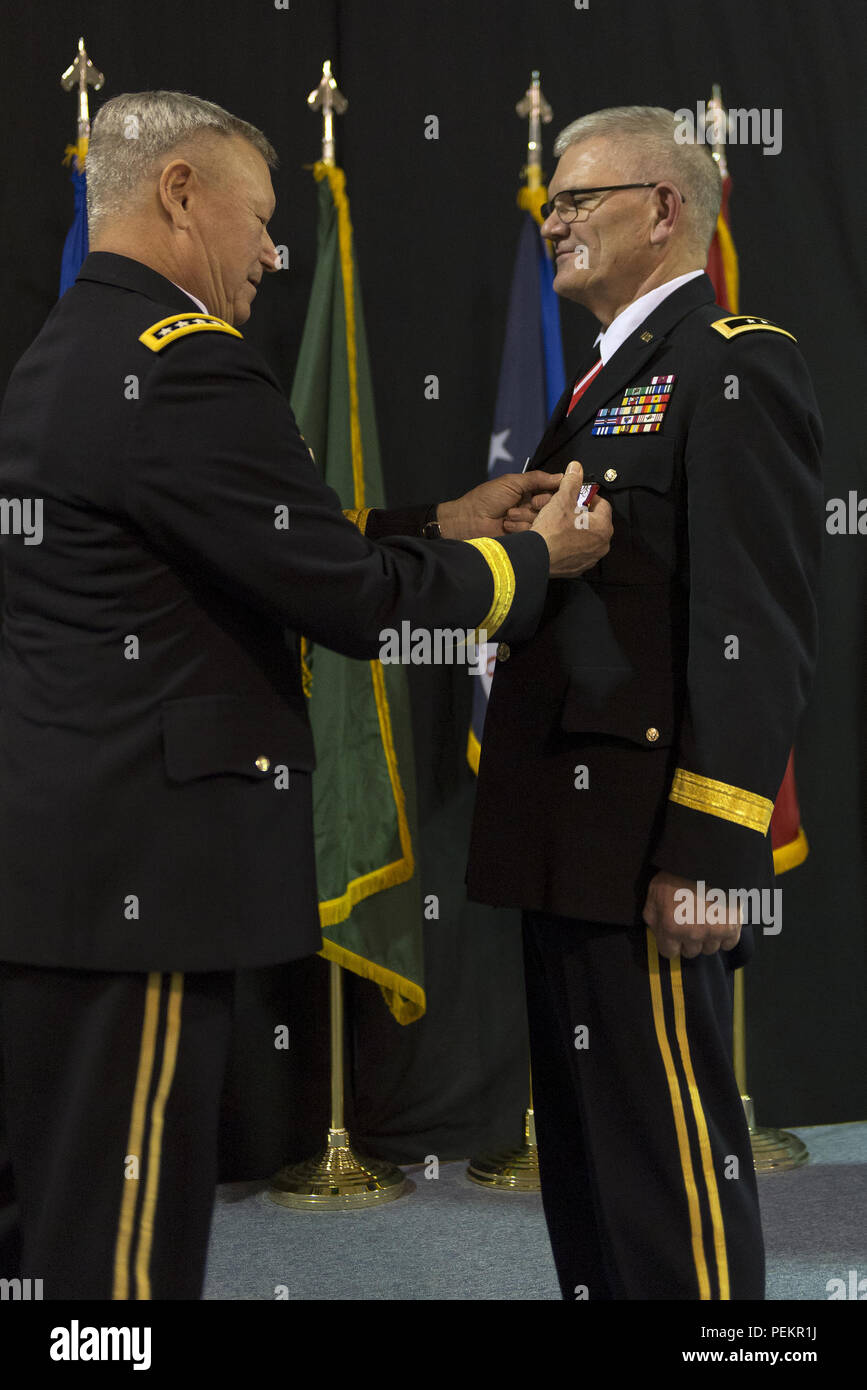U.S. Army Gen. Frank Grass, chief of the National Guard Bureau, left ...