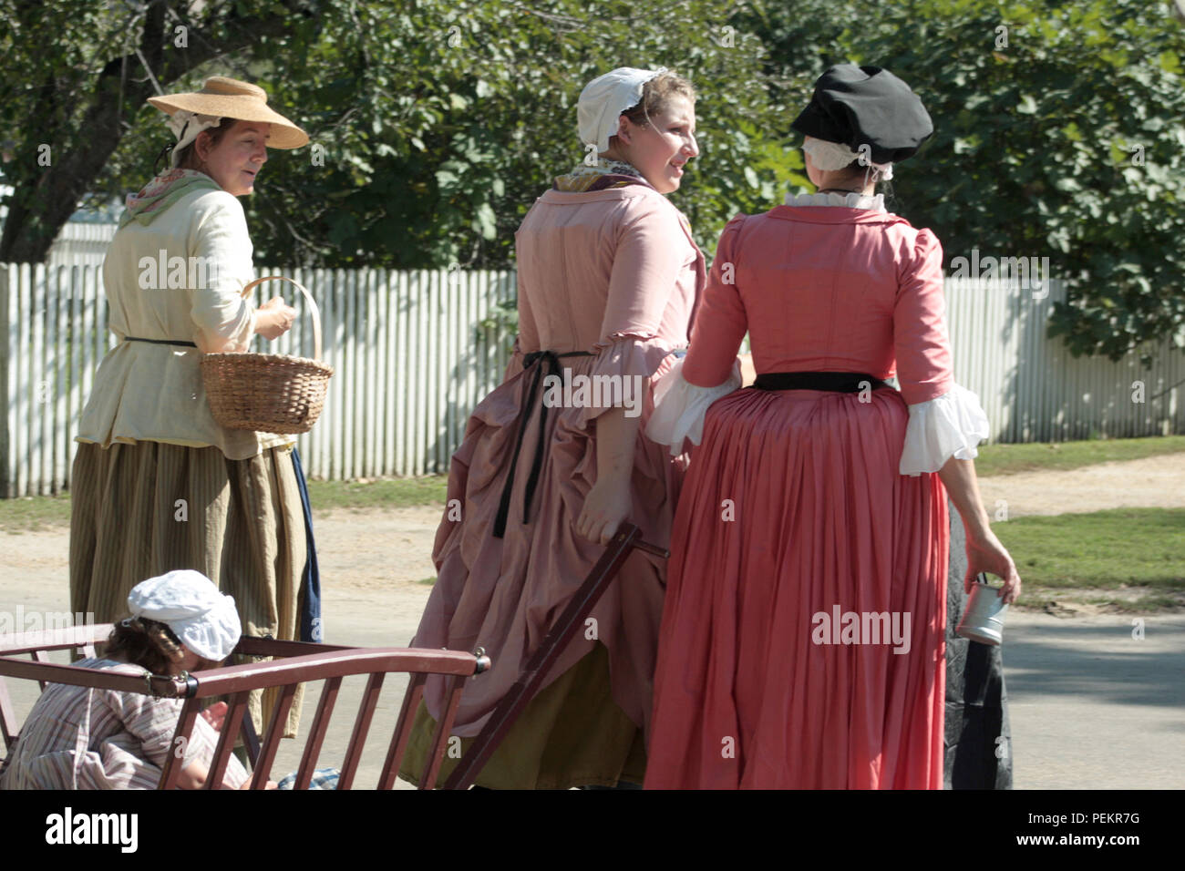 Williamsburg Colonial Woman High Resolution Stock Photography and ...