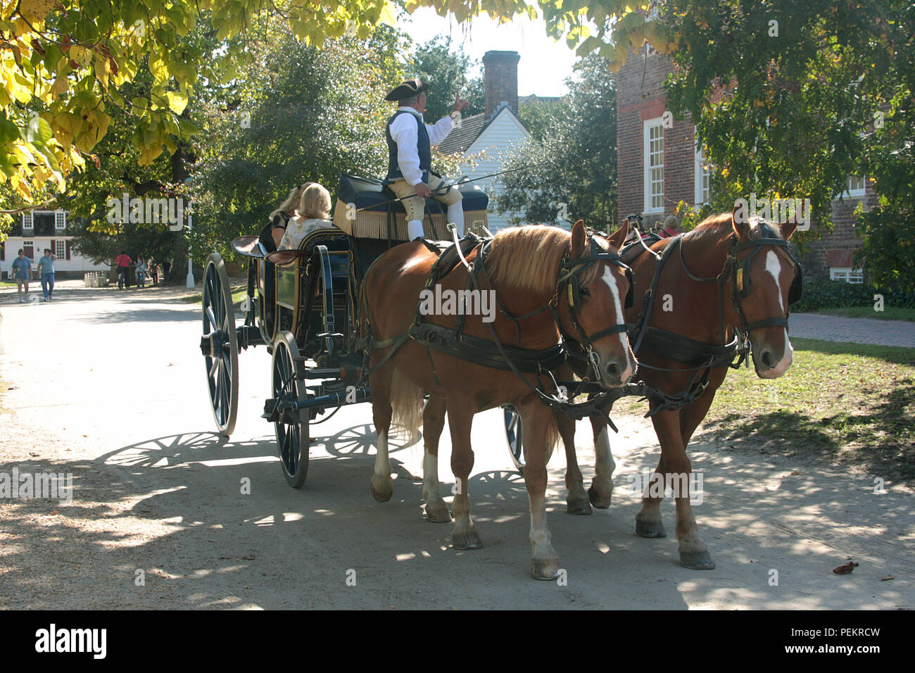 Colonial williamsburg horse drawn carriage hi-res stock photography and ...