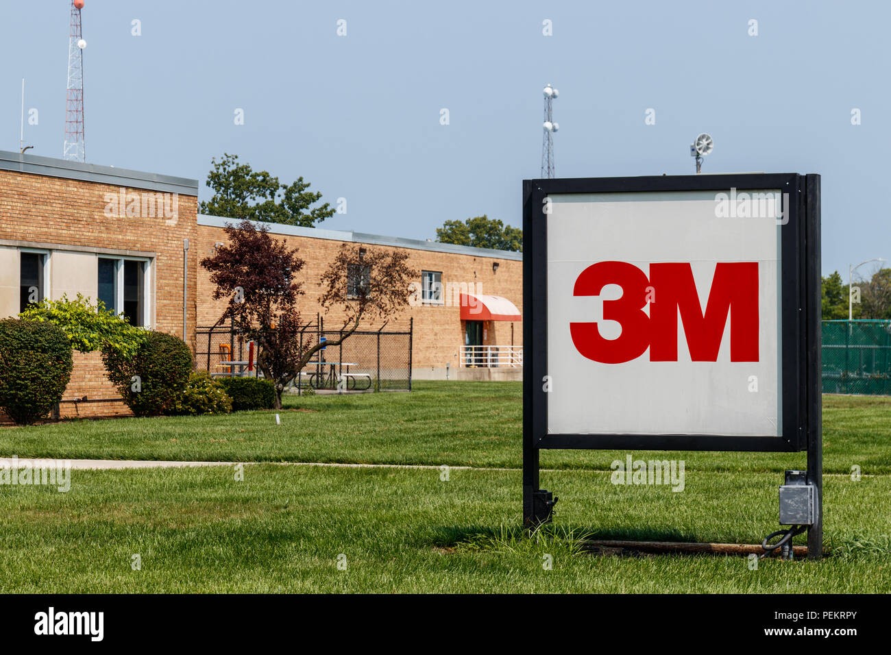Hartford City - Circa August 2018: 3M tape manufacturing facility. This ...
