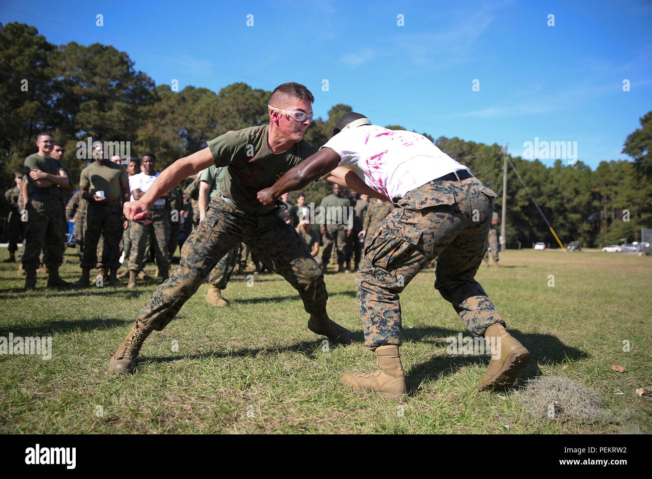 Marines with Marine Aviation Logistics Squadron-31 compete in a series ...