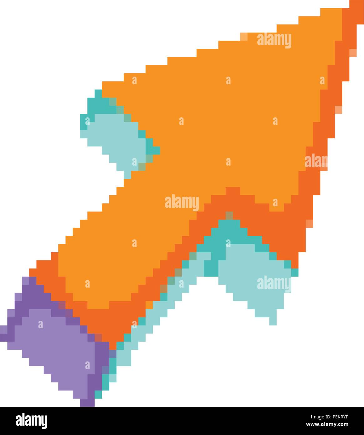 pixelated pictogram arrow direction sign Stock Vector Image & Art - Alamy