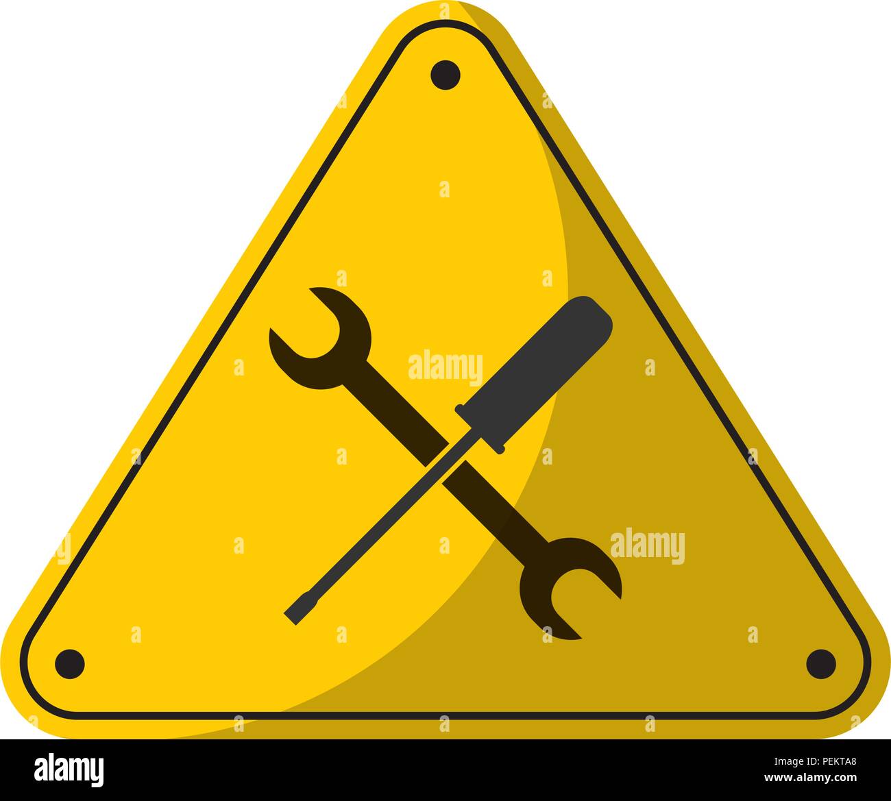 caution website under construction sign notice Stock Vector Image & Art ...