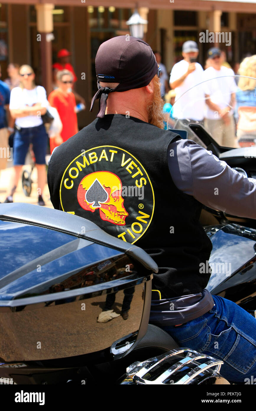 Male Combat Veterans Association bikers at the annual Doc Holiday ...