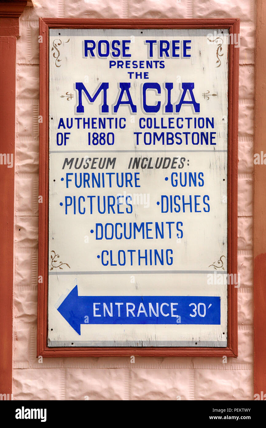 Tombstone arizona rose tree museum hi-res stock photography and images ...