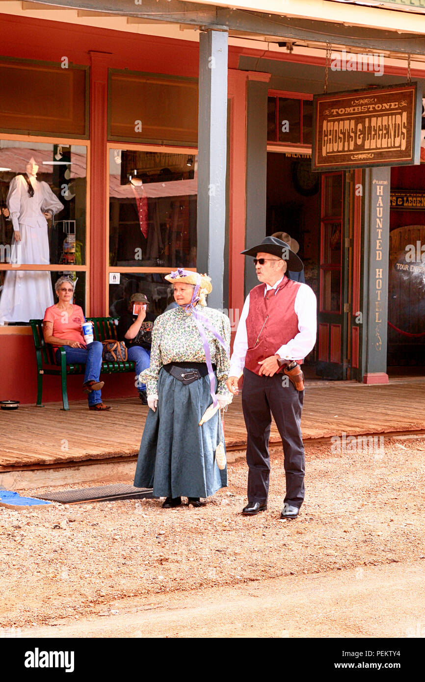Man and woman in western clothes at the annual Doc Holiday event in ...
